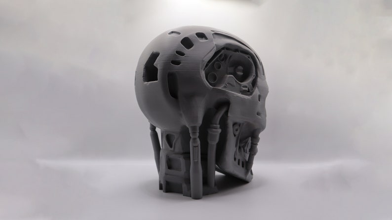 Terminator Endoskeleton Skull Bust Headphone Holder Futuristic Headset ...
