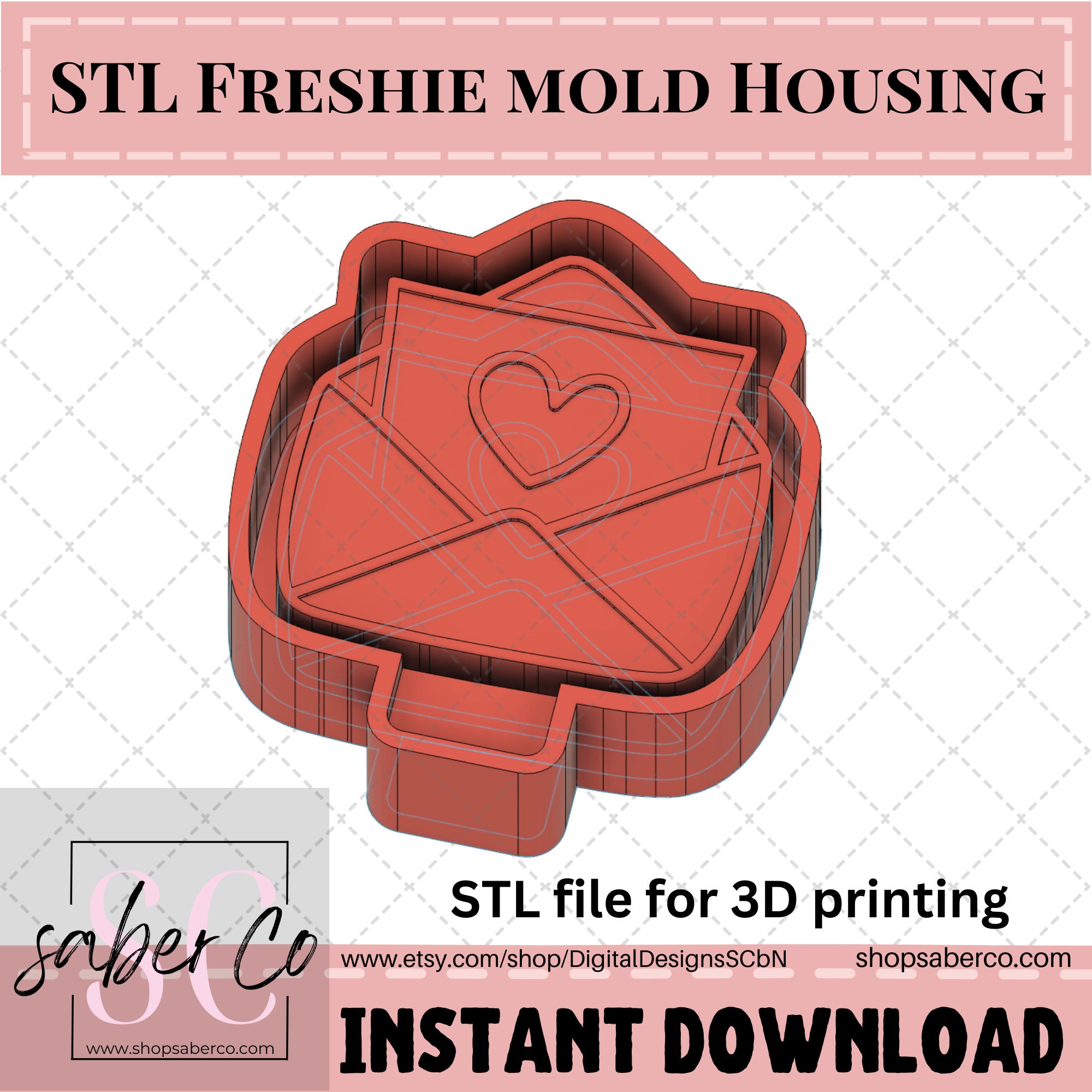 Love Letter Freshie Mold STL | Instant Download | Stl File Only | 3D ...