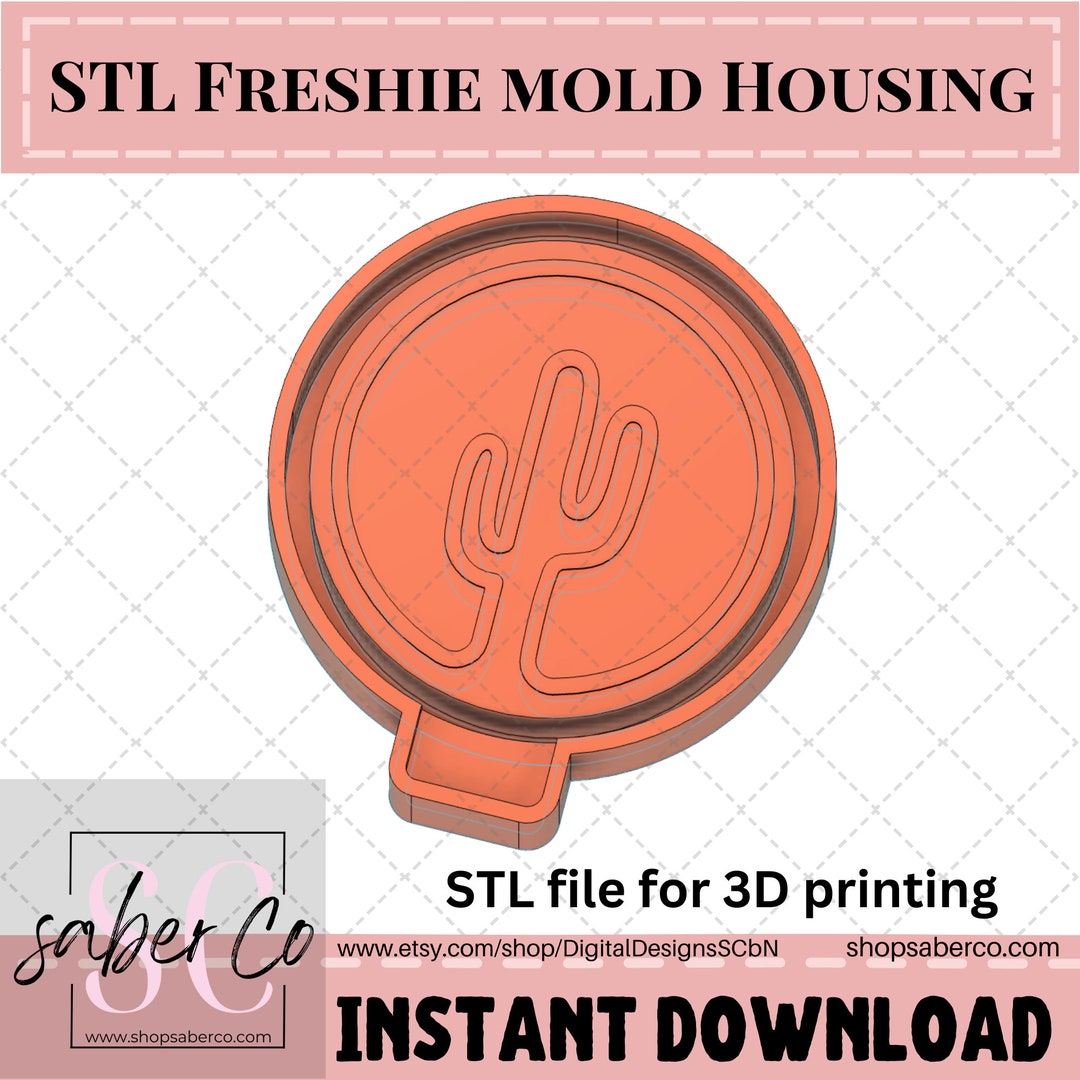Neon Cactus Freshie Mold STL | Instant Download | Stl File Only | 3D ...