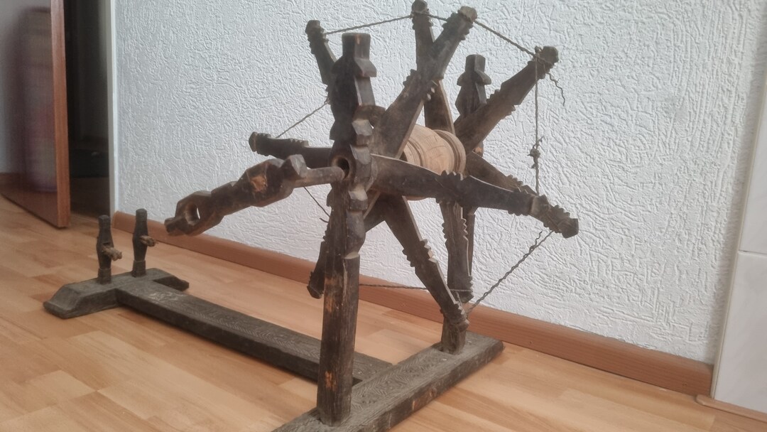 Antique Traditional Basic Spinning Wheel, Nuristan Charkha, 1890s - Etsy