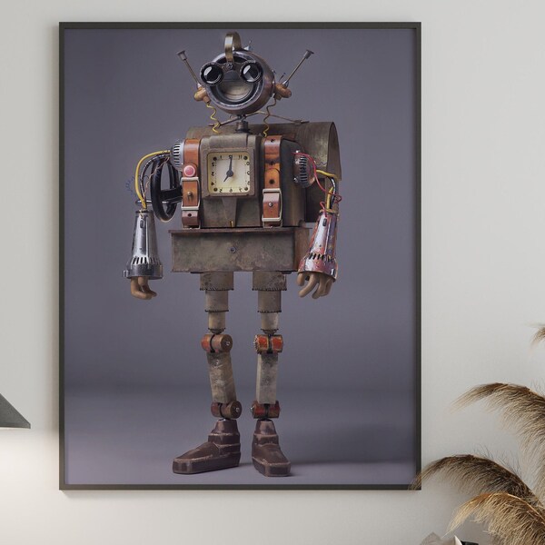 Robot Wall Decor - Etsy
