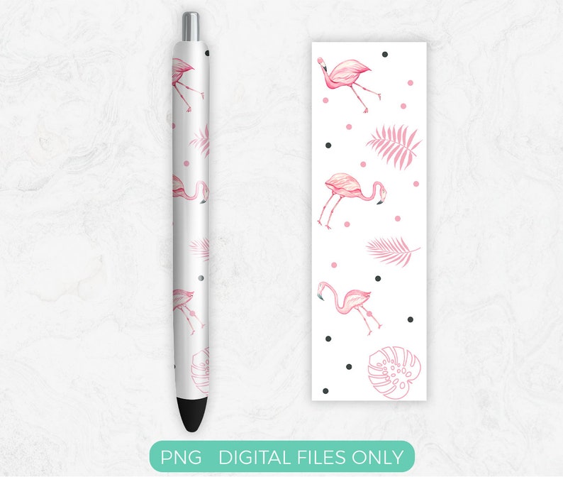 Flamingo Pen Wrap PNG Sublimation Design, Digital Download - Etsy