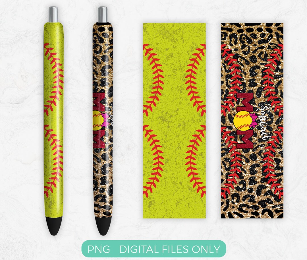 Softball Pen Wrap PNG Sublimation Design, Digital Download - Etsy