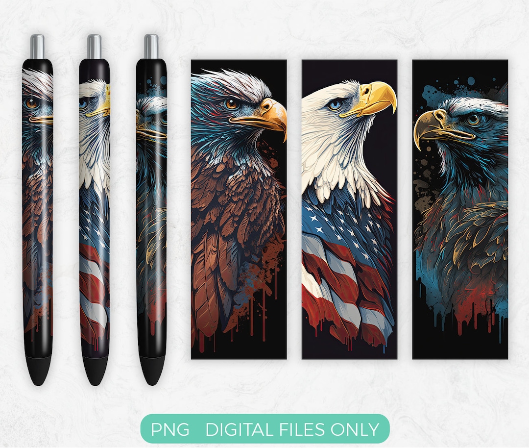 American Eagle Pen Wrap PNG Sublimation Design, Digital Download - Etsy