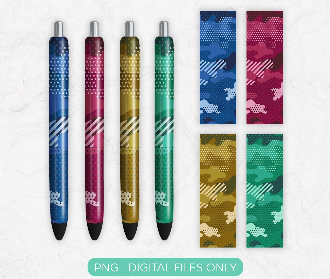 Camouflage Pen Wrap PNG Sublimation Design, Digital Download - Etsy