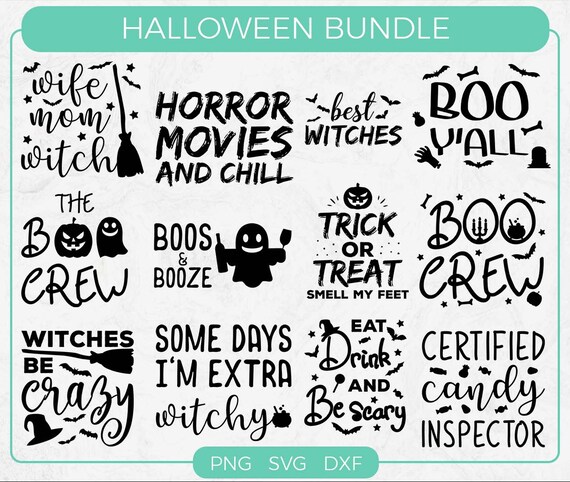 Halloween SVG Bundle Witch Ghost Pumpkin Fall Quote and - Etsy