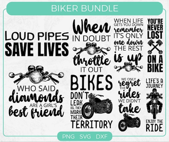 Motorcycle SVG Bundle Biker Svg Motor Bike Sayings and - Etsy UK