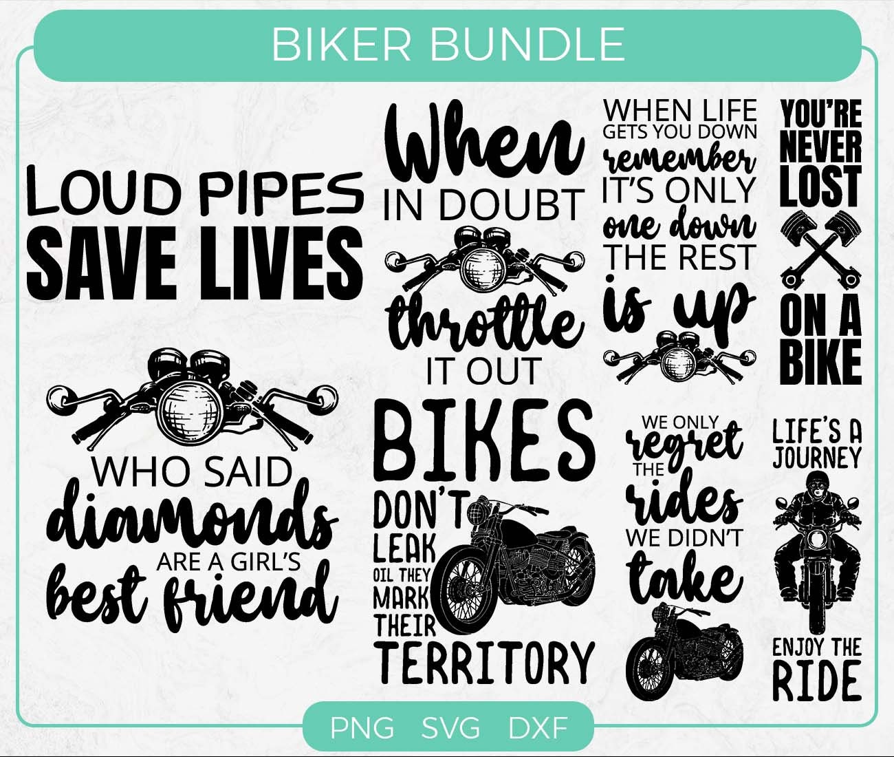 Motorcycle SVG Bundle Biker Svg Motor Bike Sayings and - Etsy UK