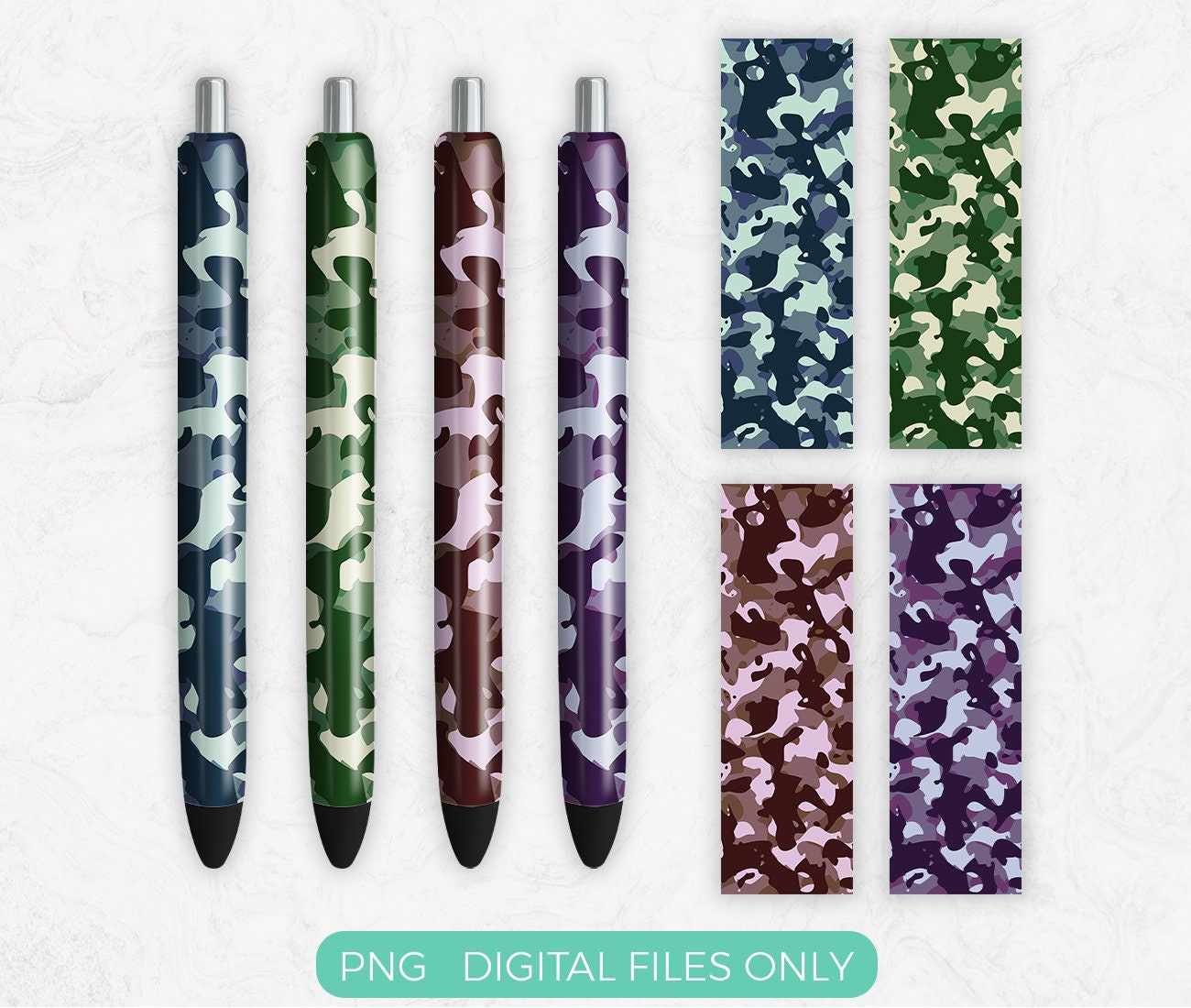 Camouflage Pen Wrap PNG Sublimation Design, Digital Download - Etsy
