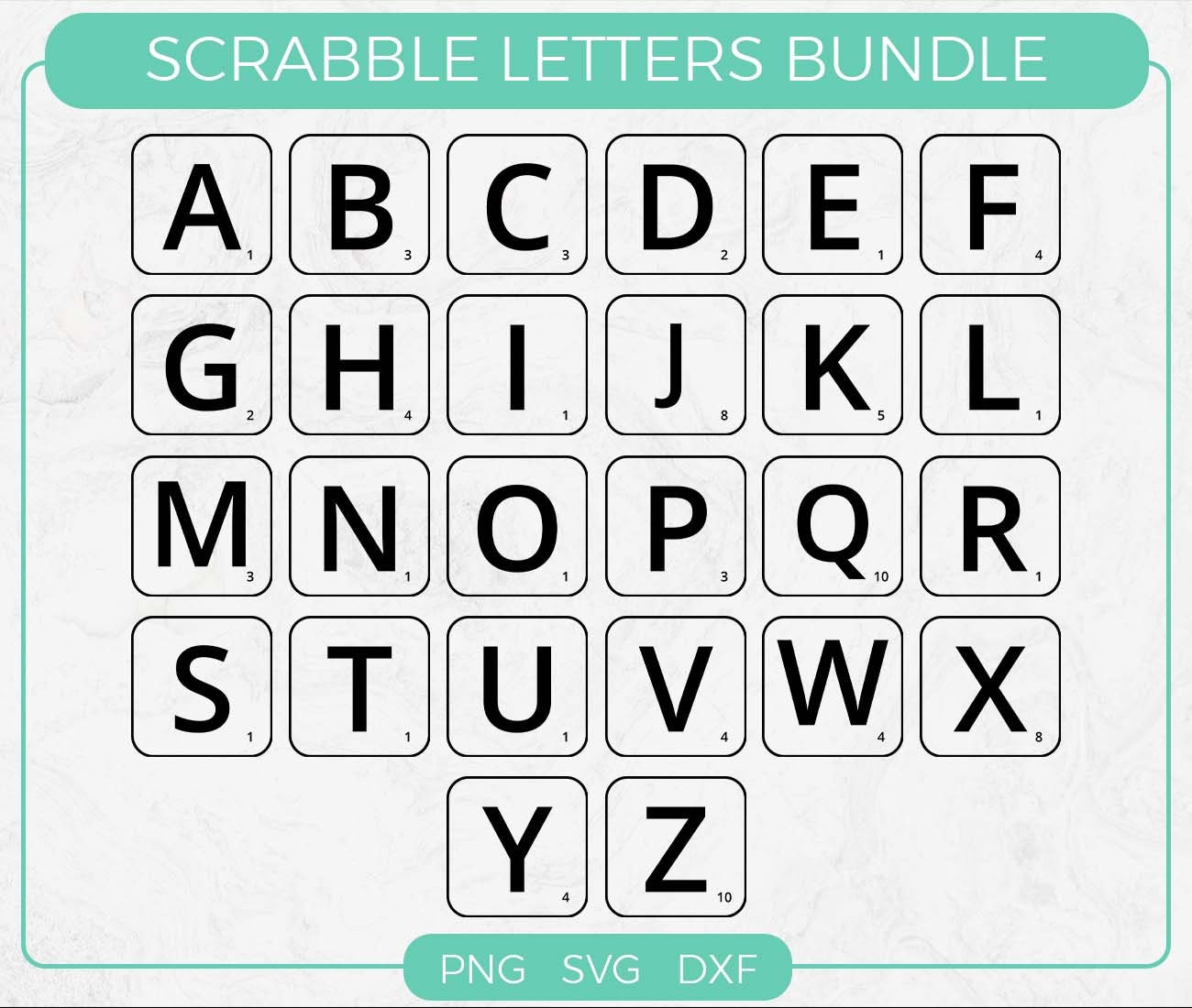 Scrabble Letters SVG Bundle Scrabble Tiles Clipart Cut File - Etsy