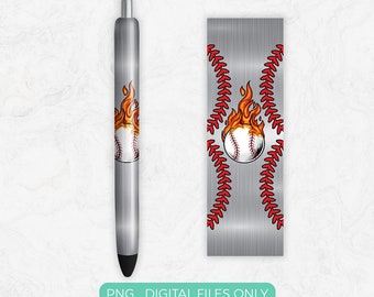 Baseball Pen Wrap Sport PNG Sublimation Design Digital - Etsy