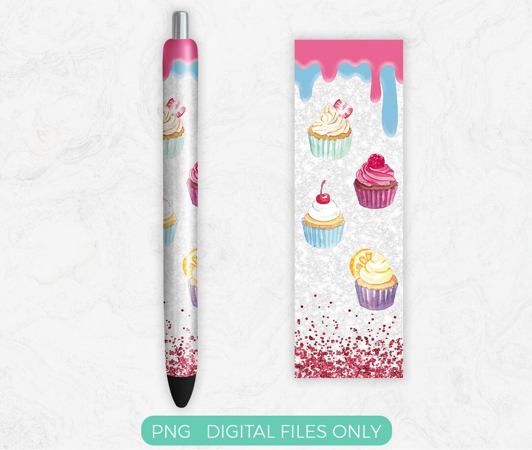 Cupcake Baker Pen Wrap PNG Sublimation Design, Digital Download - Etsy