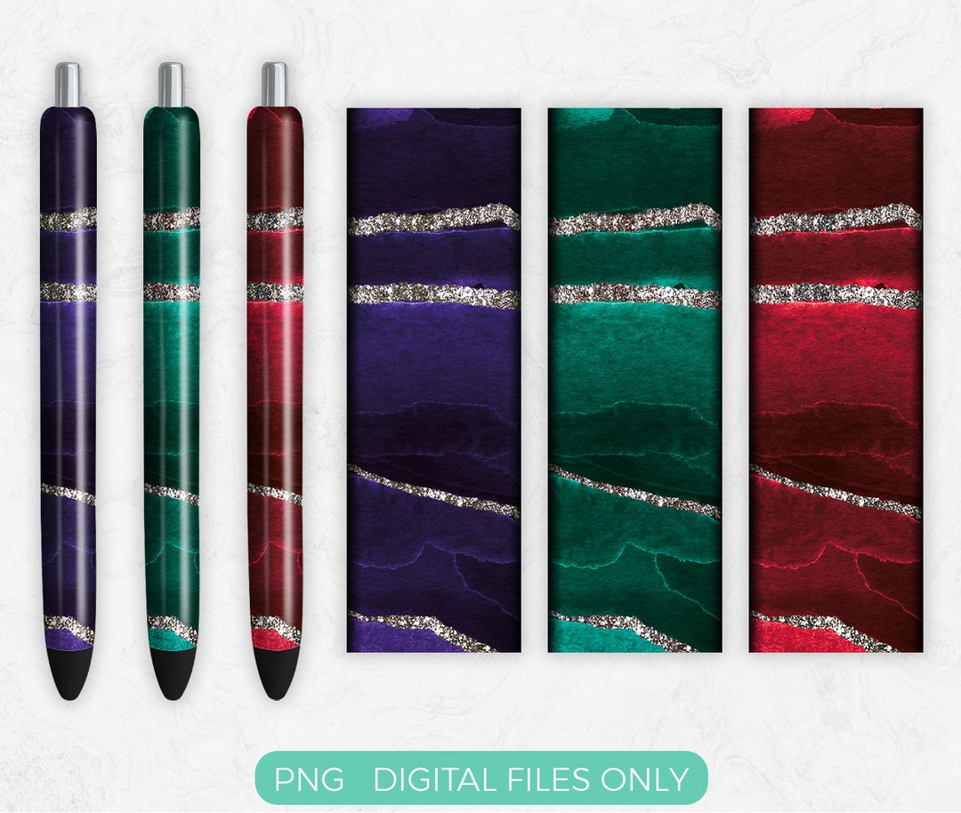 Marble Pen Wrap PNG Sublimation Design, Digital Download - Etsy
