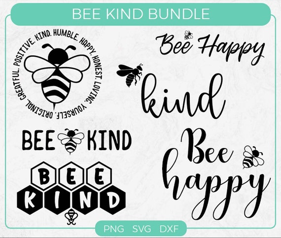 Bee Kind SVG Bundle Bee Quote and Saying Honey Cut File for - Etsy