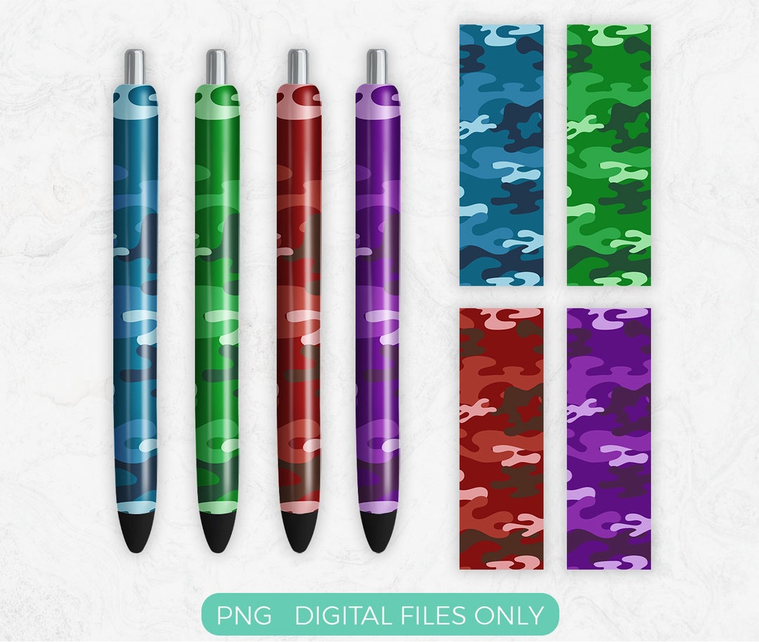 Camouflage Pen Wrap, Camo PNG Sublimation Design, Digital Download - Etsy