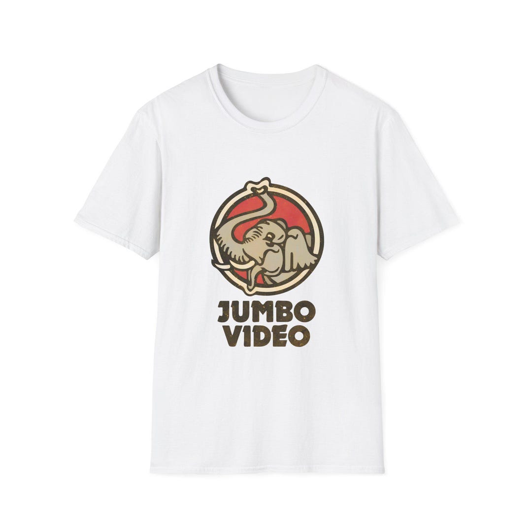 80s Nostalgia T-shirt Video Store Logo Tee,jumbo Video T-shirt , Unisex ...