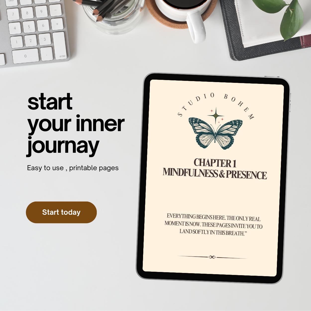 Daily Prompts Journal Printable | Mindfulness & Mental Health Journal ...