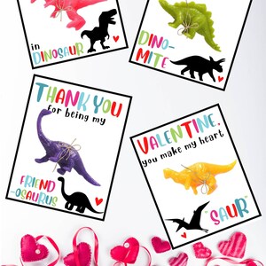 Dinosaurs Classroom Valentine Card Printable (digital File) - Etsy