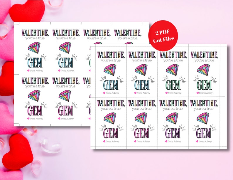 You're A True Gem Ring Pop Valentine Printable Card (free ...