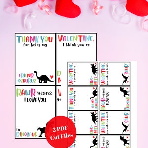 Dinosaurs Classroom Valentine Card Printable digital File - Etsy