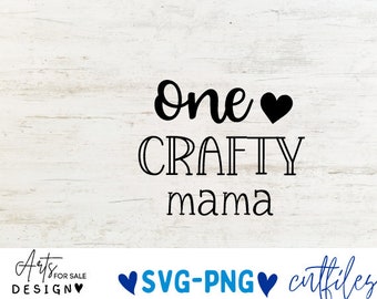 One Crafty Girl SVG, Crafter Cut File, Women's Maker Design, Kid's ...