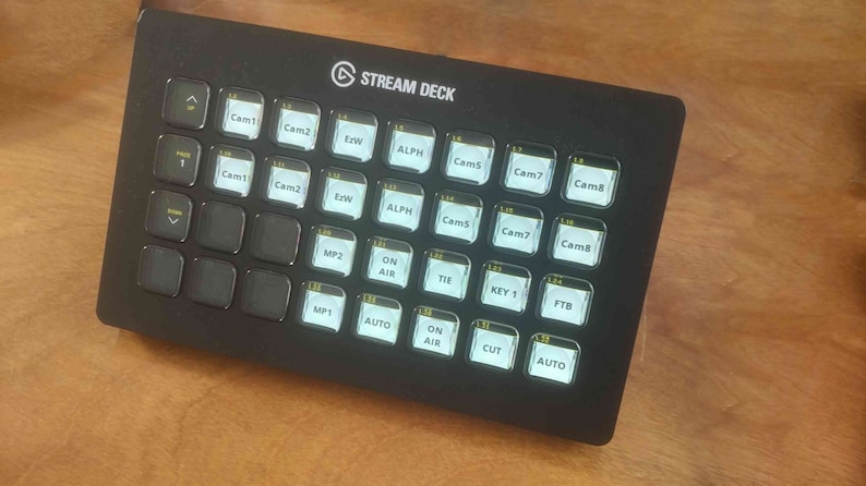 Elgato Stream Deck Mini, 15 Keys Standard, 32 Keys XL, Blackmagic Atem ...