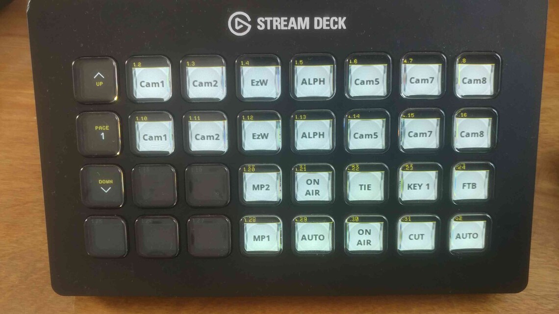 Elgato Stream Deck Mini, 15 Keys Standard, 32 Keys XL, Blackmagic Atem ...