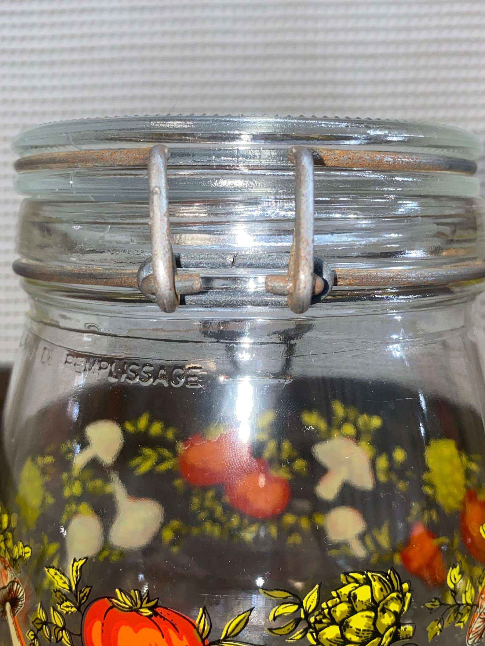 Vintage Arc France Glass Spice of Life Canister Jar With Lid - Etsy