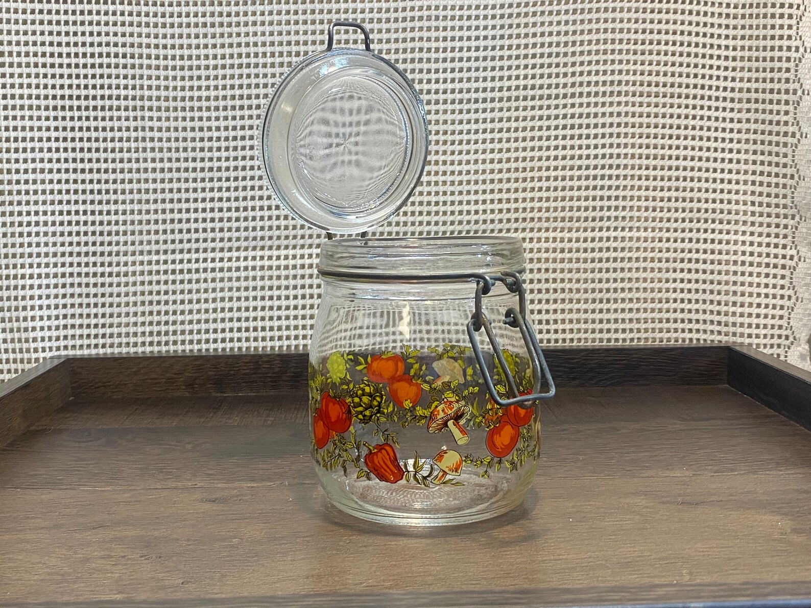 Vintage Arc France Glass Spice of Life Canister Jar With Lid - Etsy