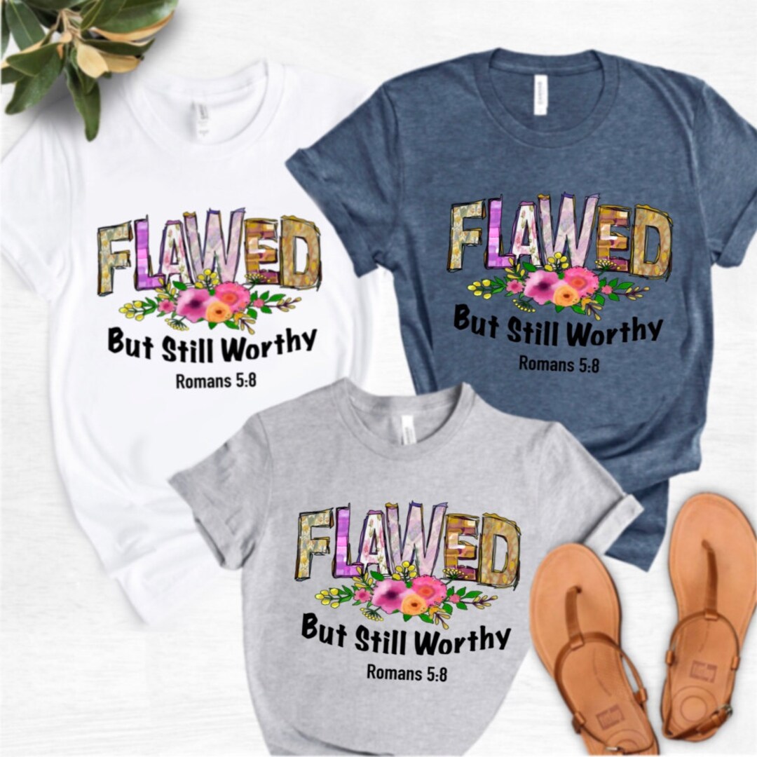 Flawed but Worthy PNG - Etsy