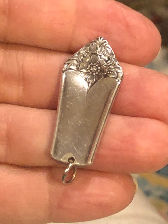 Spoon Pendant with Floral Pattern, Actual Spoon Penda… - Gem