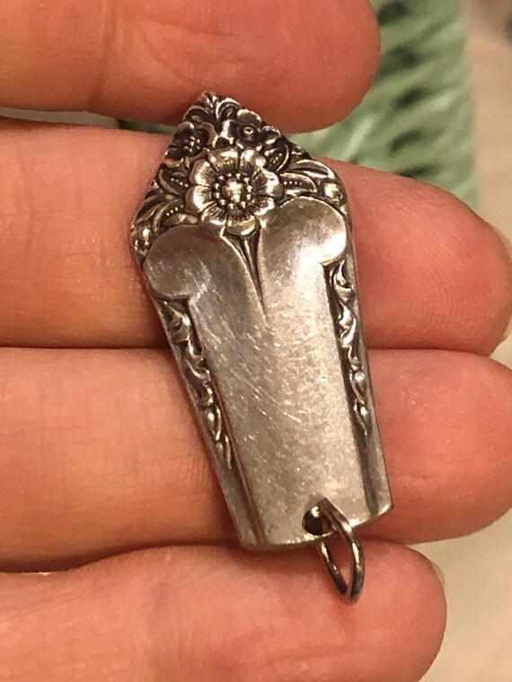 Spoon Pendant with Floral Pattern, Actual Spoon Penda… - Gem