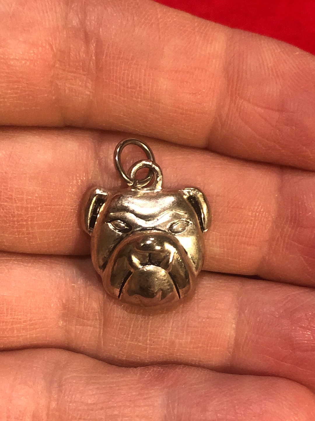Vintage Bulldog Pendant, Vintage Bulldog Charm, Dawg Jewelry, Georgia ...