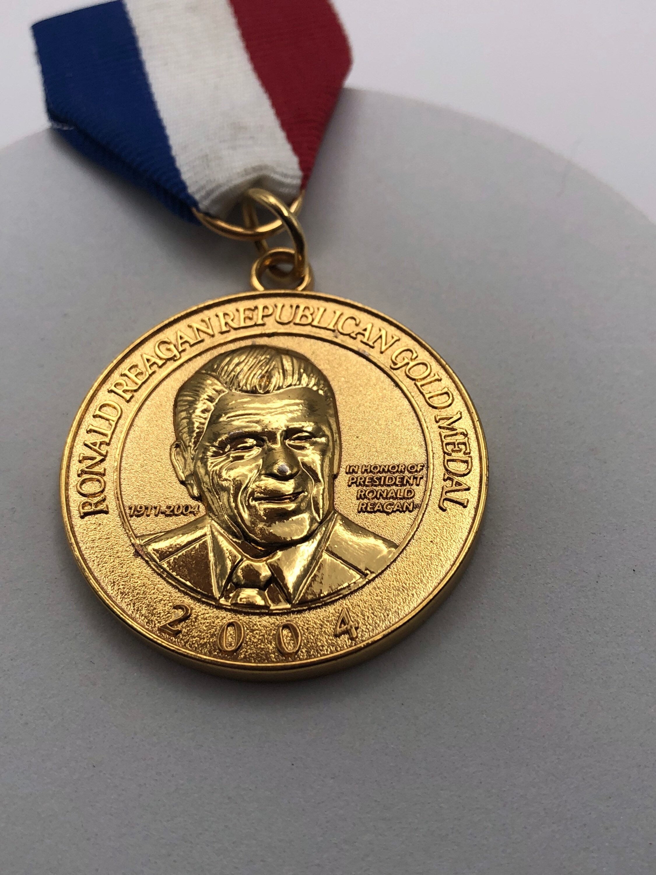 Ronald Reagan Gold Medal, Collectors Medal Ronald Reagan, 2004 ...