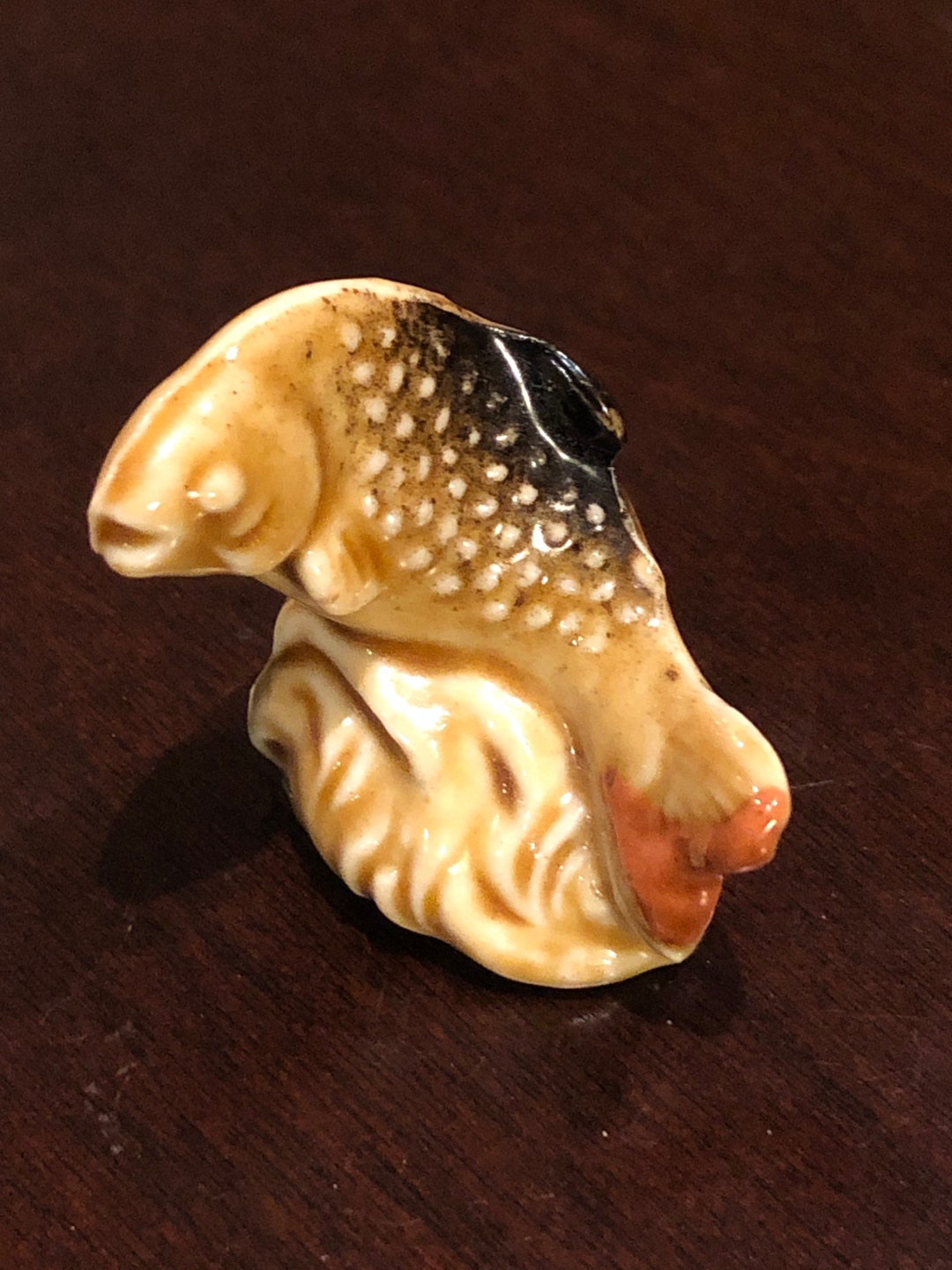 Wade Fish, Vintage Red Rose Tea Wade of England Whimsies Jumping Trout ...