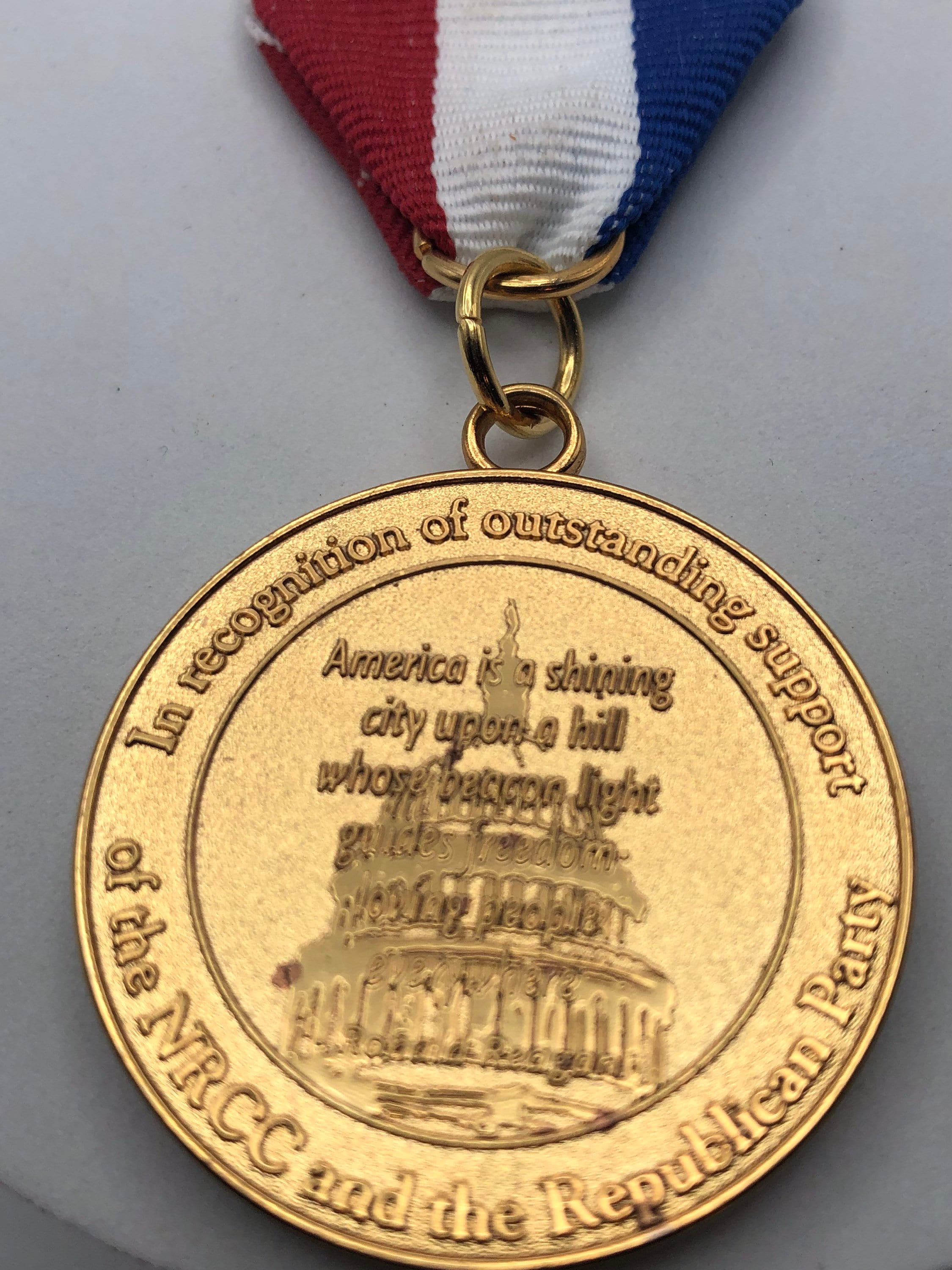 Ronald Reagan Gold Medal, Collectors Medal Ronald Reagan, 2004 ...