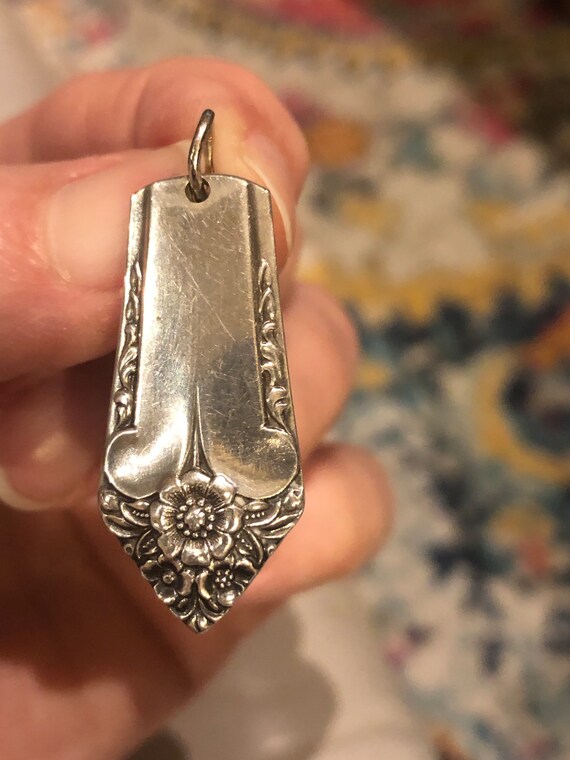 Spoon Pendant with Floral Pattern, Actual Spoon Penda… - Gem