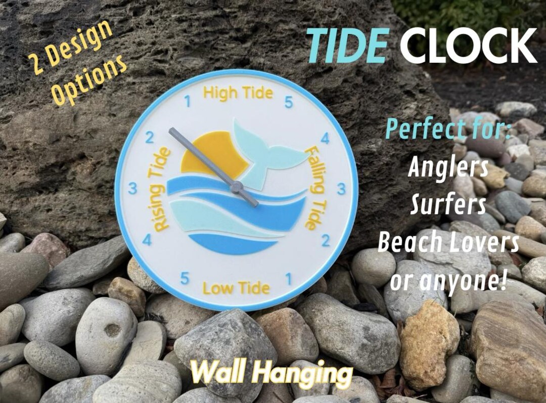 3D Printed Tide Clock: Coastal, Beach House Decor, Nautical Wall ...