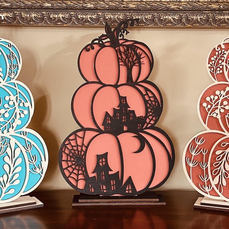 Stacked Pumpkins - Etsy
