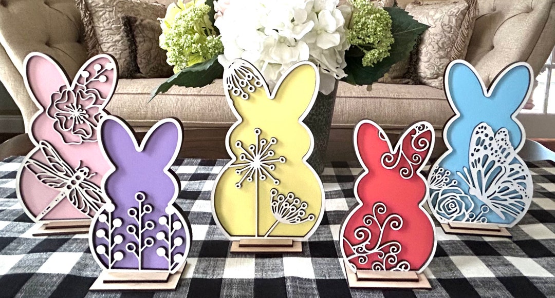 Standing Easter Bunny - Easter Basket, Easter Shelf Sitter, Easter ...