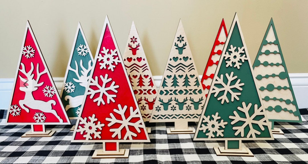 DIY Wood Christmas Tree Blanks: Baltic Birch Winter Decor - Etsy