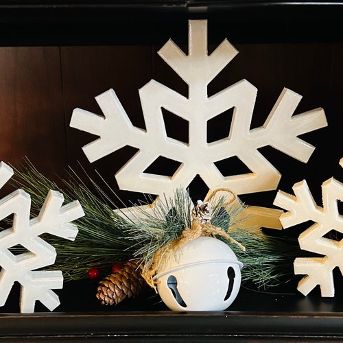 Wood Snowflake Winter Decor Christmas Decor Snowflakes - Etsy