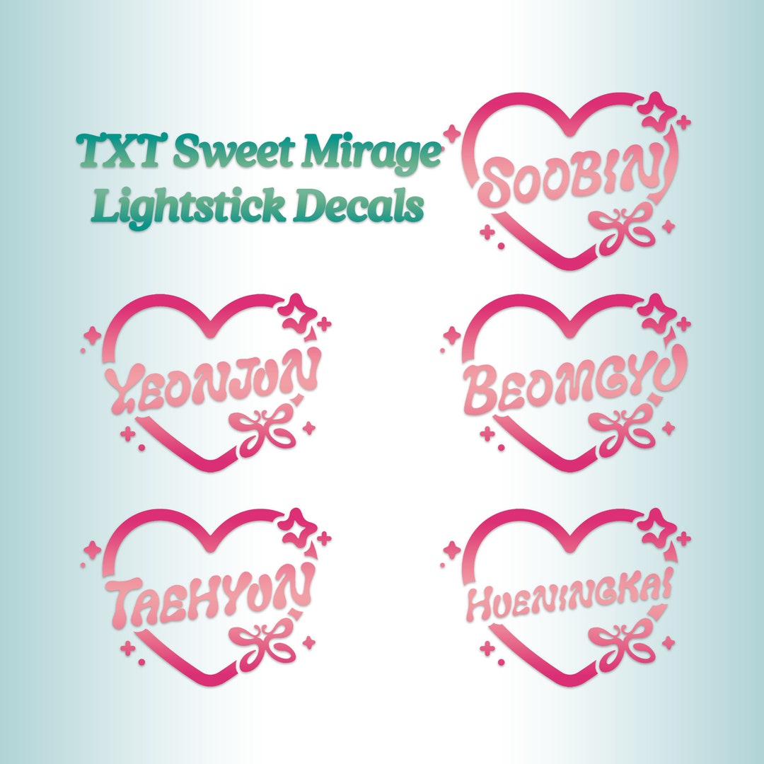TXT Lightstick Vinyl Decal Sticker ACT : Sweet Mirage - Etsy