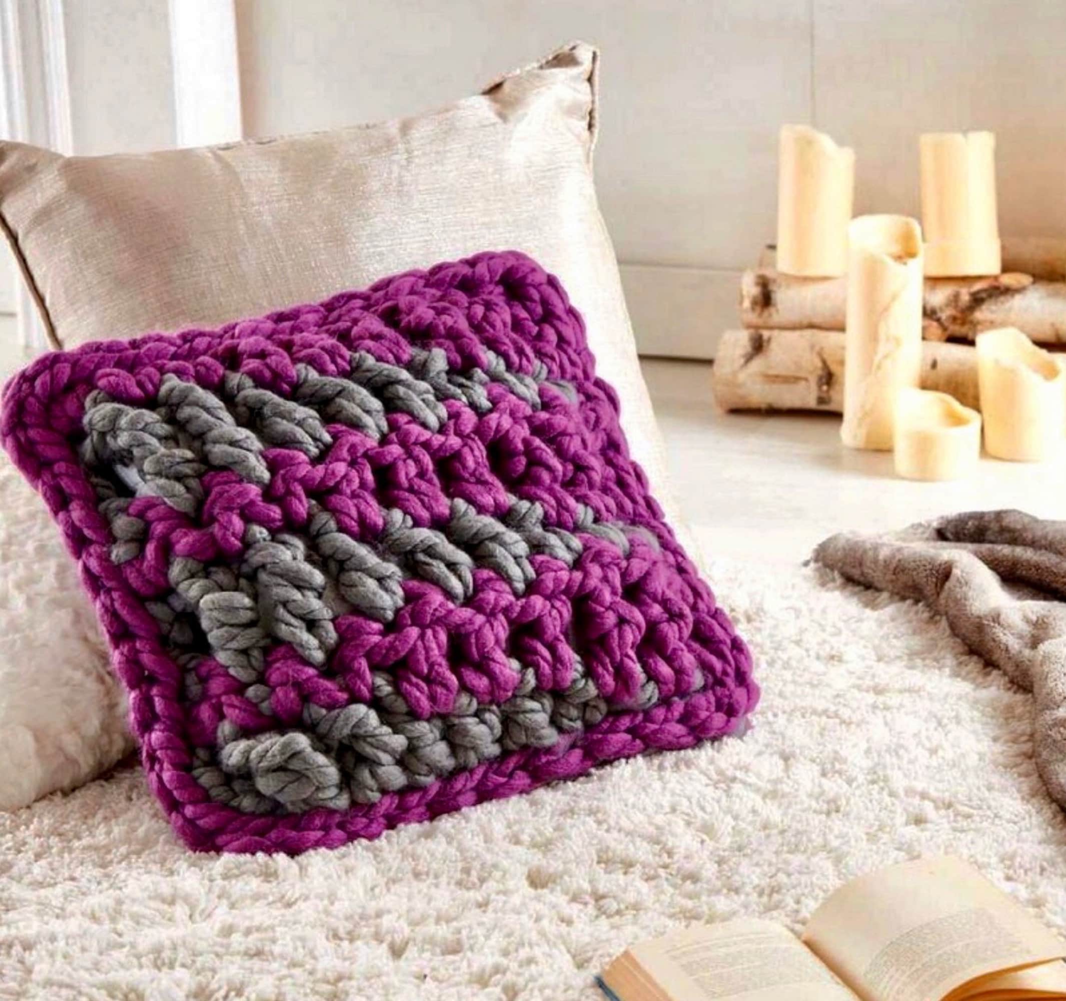 Pillow CROCHET PATTERN, Chunky Heavy Yarn, Easy Crochet. Pillow 001 - Etsy