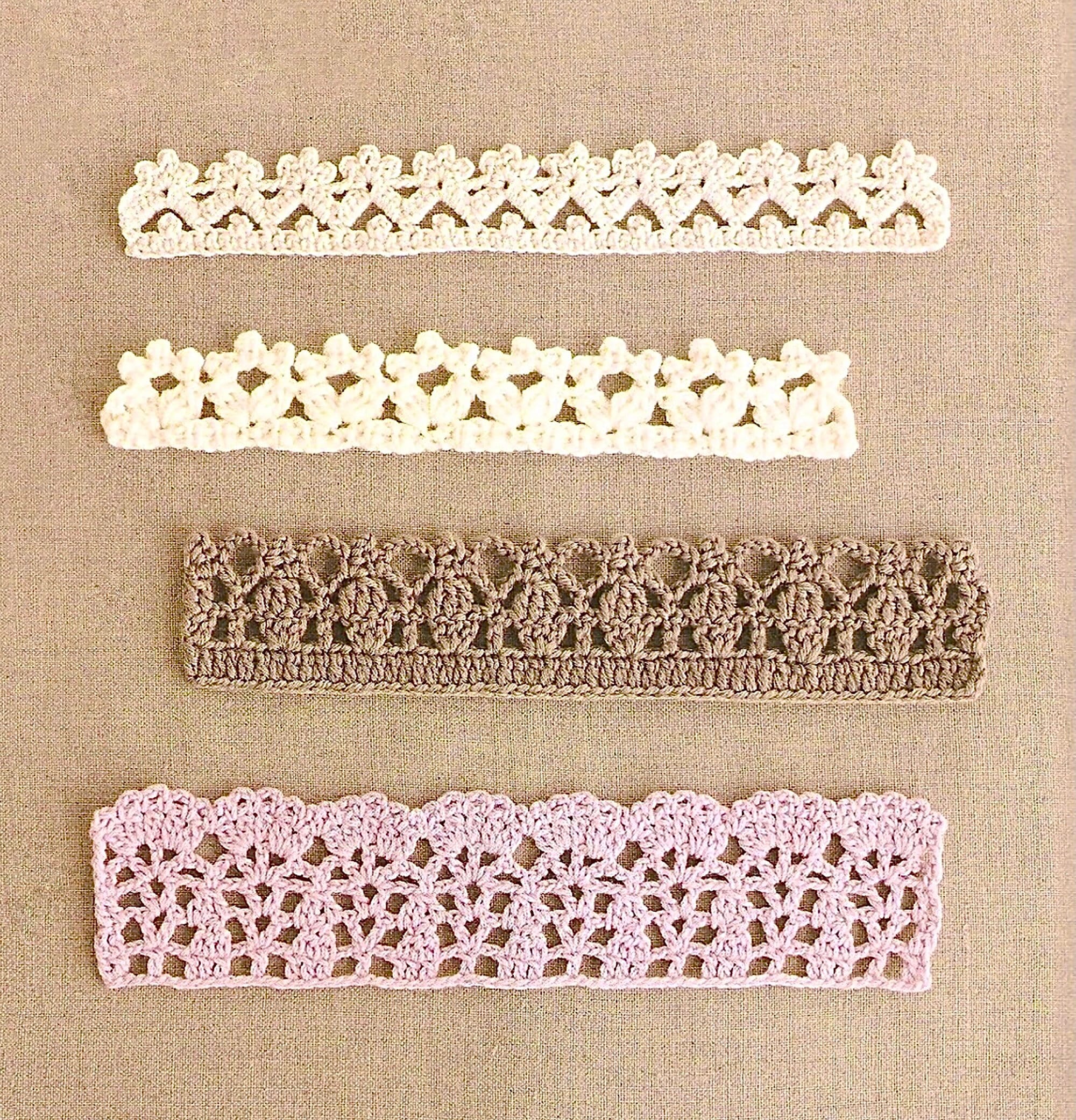 Crochet Lace Border 4 Patterns Crochet Lace Edging Crochet - Etsy