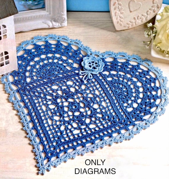 Crochet Heart Doily Pattern