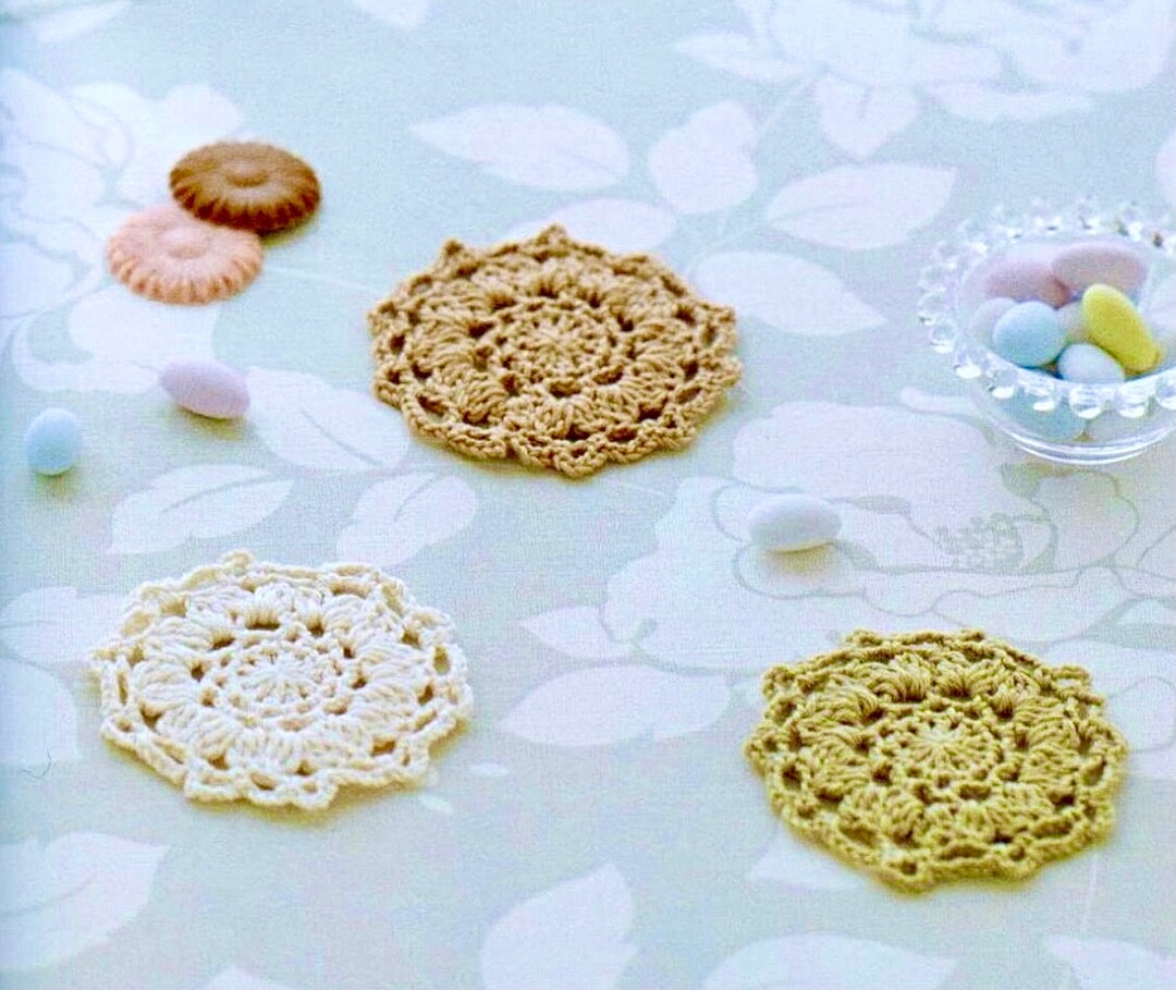 Coaster CROCHET PATTERN, Crochet Accessories, Table Accessories, Mug ...