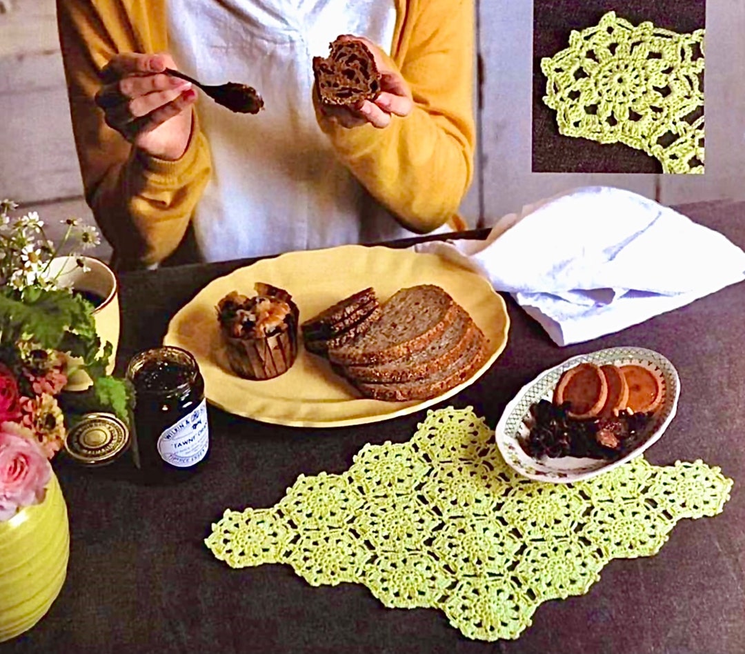 Table Rug CROCHET PATTERN, Table Center Crochet, Placemat Crochet ...