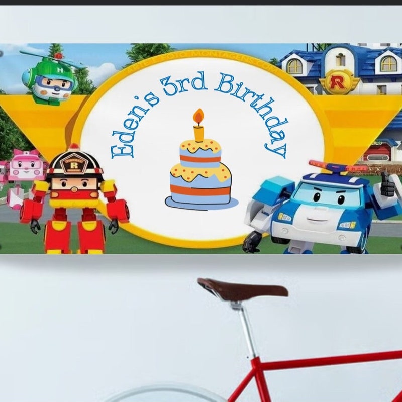 Robocar Poli Birthday Decorations - Etsy