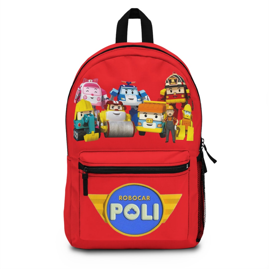 Custom Robocar Poli Backpack Personalized Kids Robocar Poli School ...